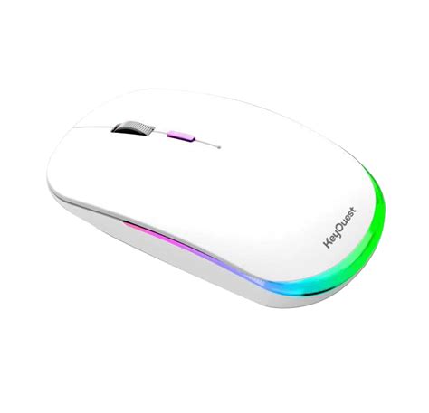 Souris Sans Fil Hybride Rechargeable Blanc Keyouest