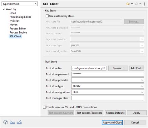 Preferences Axon Ivy Platform Documentation