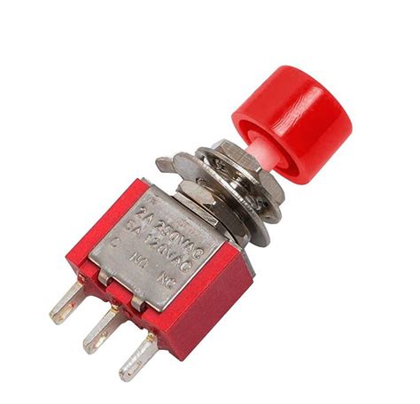 chave botão push button ds612 vermelho a2 robotics arduino