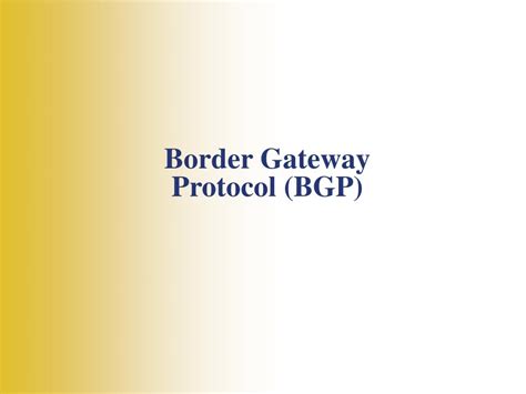 ppt border gateway protocol bgp powerpoint presentation free