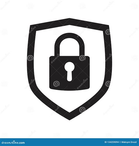 Shield Security With Lock Symbol Protection Safety Password Security