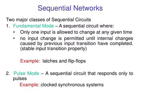 Ppt Sequential Networks Powerpoint Presentation Free Download Id