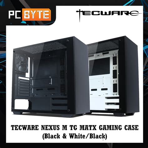 TECWARE Nexus M TG MATX Gaming Case Black White Black Shopee Malaysia