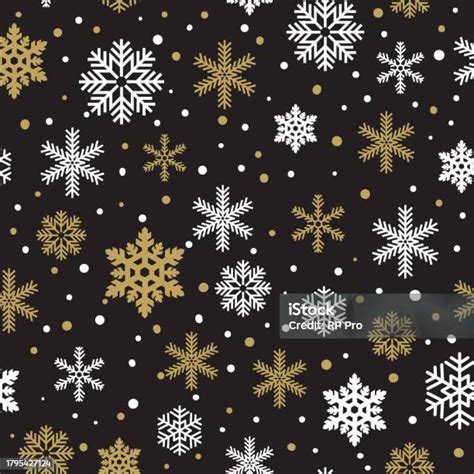현대적인 라인 아트 스타일의 아름다운 눈송이로 만든 겨울 패턴입니다 12월에 대한 스톡 벡터 아트 및 기타 이미지 12월 2022년 겨울 Istock