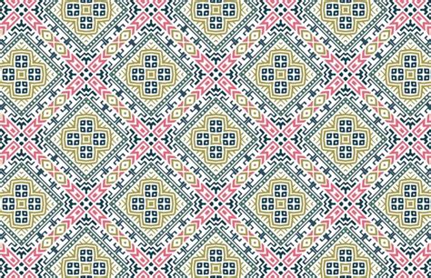 Premium Vector Colorful Square Fabric Design Pattern