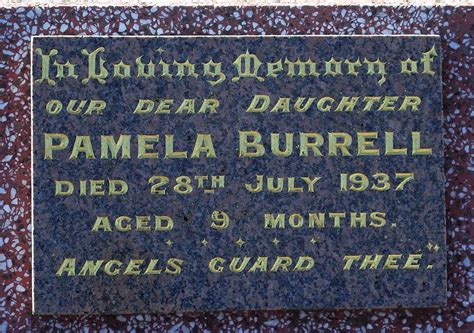 Pamela Burrell 1936 1937 Find A Grave Memorial