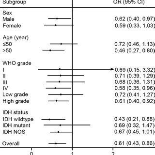 Stratification Analyses For Rs Based On Sex Age WHO Grade Download Scientific