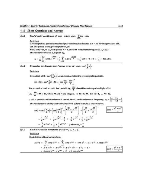 Digital Signal Processing 410 Pdf Spectral Density Sampling