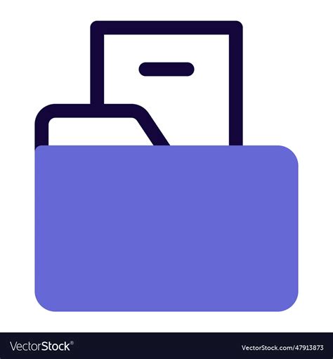 Folder Files Directory In System For Storage Vector Image