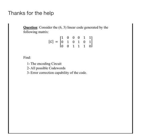 Solved Thanks For The Help Question Consider The 6 3