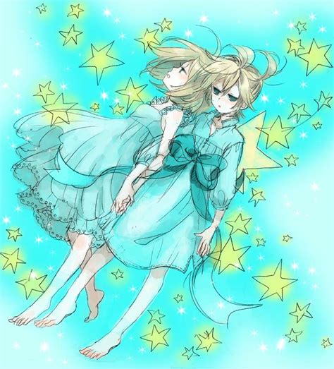 Kagamine Rin And Kagamine Len Vocaloid Drawn By Lalamix Danbooru