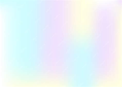 홀로그램 그라데이션 네온 벡터 일러스트 레이 션 유행 파스텔 무지개 유니콘 배경 프리미엄 벡터