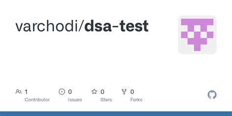 GitHub Varchodi Dsa Test