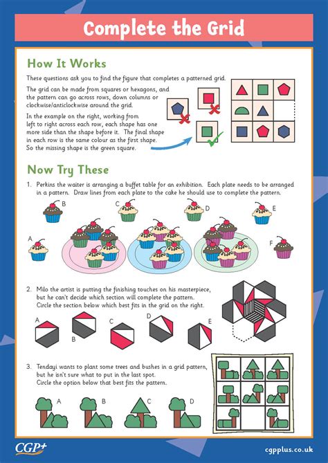 11 complete the grid year 6 cgp plus
