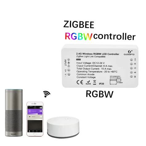 New Led ZIGBEE Led Rgbw Controller 12V 24V Lightify Tradfri Compatible LED Controller RGBW