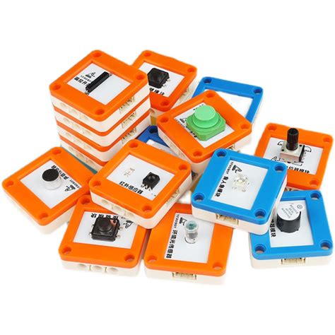 兼容arduino microbit传感器模块编程创客教育乐高积木插孔 虎窝淘