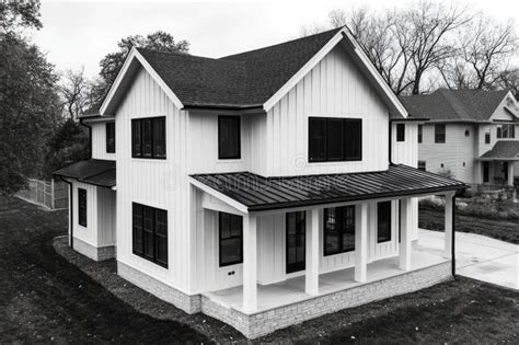 Black And White House Photo Stock Image Image Of Black Property
