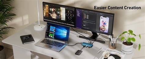 BENFEI 11 In 1 USB C MST Laptop Docking Station With Silicone Woven Design Cable USB C To 2