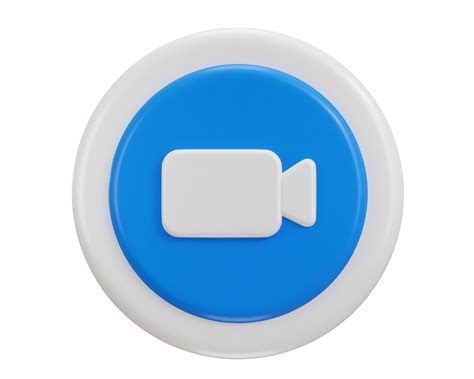 Zoom Call Button Icon 3d Rendering Illustration 47248163 Png