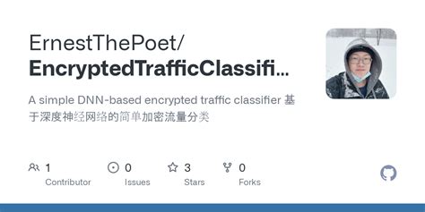 Github Ernestthepoetencryptedtrafficclassification A Simple Dnn Based Encrypted Traffic