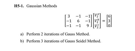 Solved By An Expert H5 1 ﻿gaussian