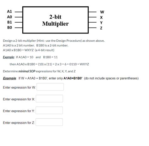 Solved 2 Bit Multiplier 3X N Design A 2 Bit Multiplier Chegg Com