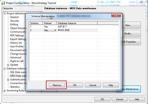 Kb42467 How To Remove An Mdx Database Instance In Microstrategy