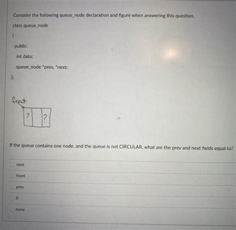 Solved Consider The Following Queue Node Declaration And Chegg