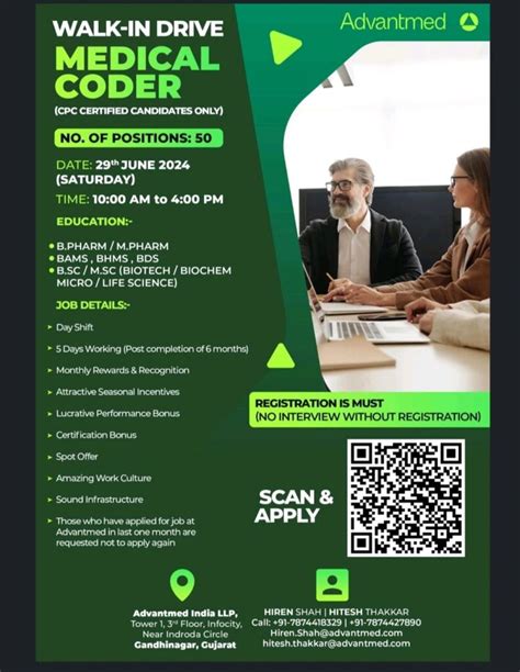 [fresher] advantmed hiring for medical coder on 29th june 2024