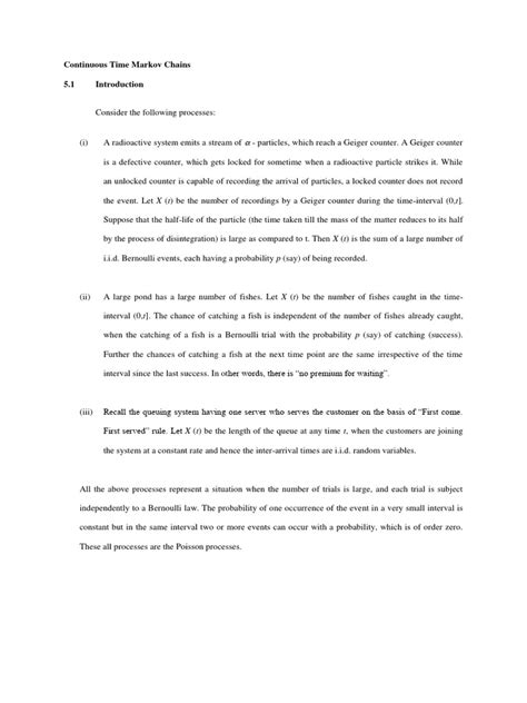 Poisson Process Pdf Mathematical Objects Mathematical Analysis