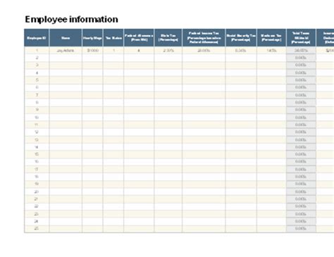 Payroll Templates Microsoft Create Artofit