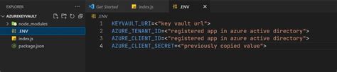Access Azure Keyvault Secrets Through Nodejs Application Dev Community