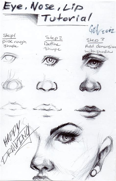 How To Draw A Nose Step By Step