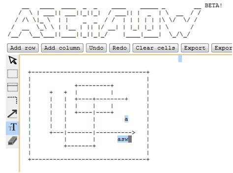 ASCIIFlow ASCII Art Drawing Tool