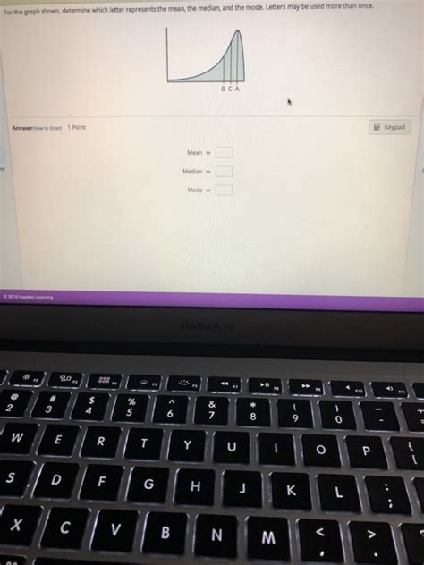 Solved The Graph Shown Determine Which Letter Represents