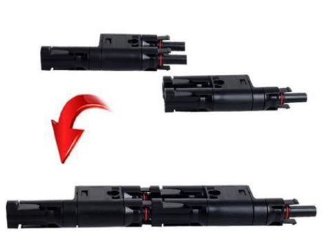 MC4 T2 Connector ( บรรจุ 1 คู่ )ตัวต่อแยก 1 ออก 2 MC 4 CONNECTOR ...
