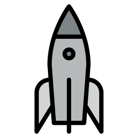 Rocket Ship Iconixar Lineal Color Icon