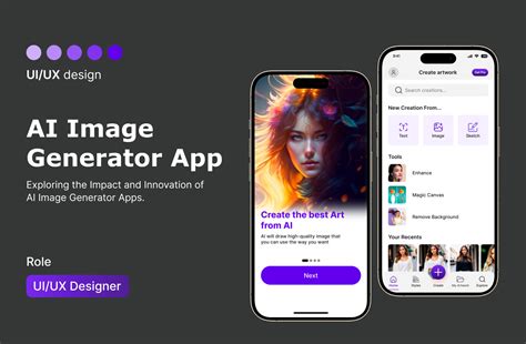 Ai Image Generator App Ui Ux Design Kit Behance