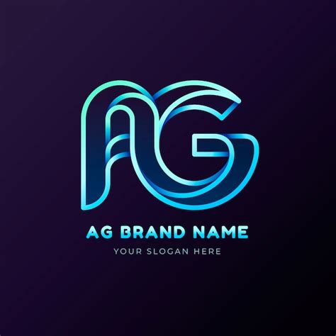 Diseño plano de las iniciales del logotipo | Vector Gratis