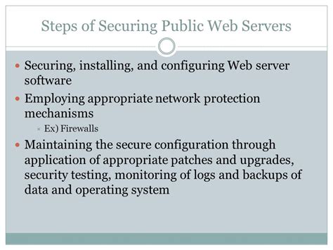 ashray patel securing public web servers roadmap web server security