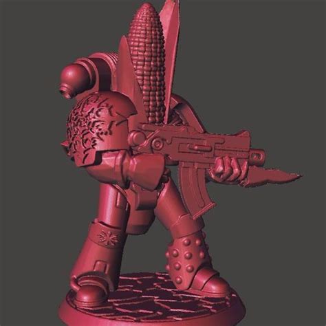 Download Free Stl File Kernel Korn Chaos Space Knight • 3d Printable Model ・ Cults