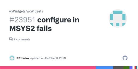 Configure In Msys2 Fails · Issue 23951 · Wxwidgetswxwidgets · Github