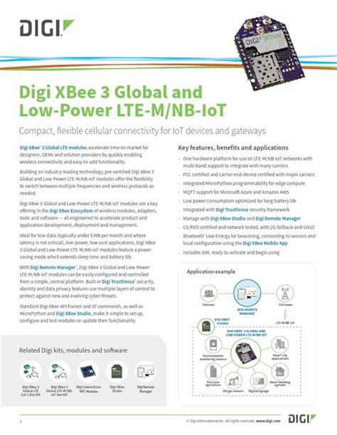 digi xbee 3 global and low power lte m nb iot digi international