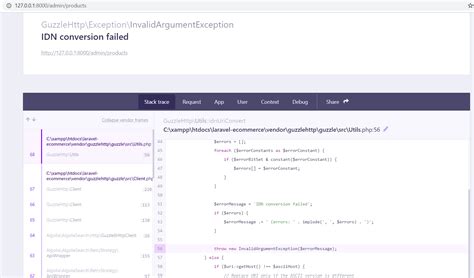 Laravel Guzzleexceptioninvalidargumentexception Idn Conversion