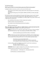 Top AP Style Issues Docx Top AP Style Issues Most Common AP