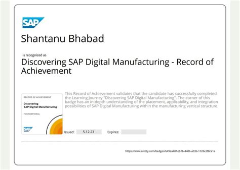 Shantanu Bhabad On Linkedin Im Happy To Share That Ive Obtained A