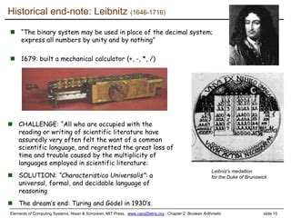 Lecture Boolean Arithmetic Ppt