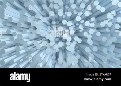 Beautiful Abstract Hexagonal Background Seamless Looping 3d Animation