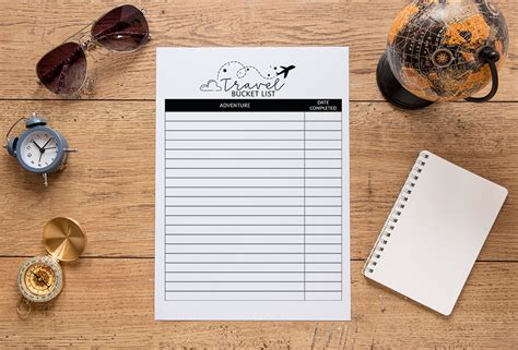 Bucket List Printable Example 15 Mom Envy