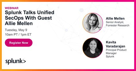 Splunk On Linkedin Splunk Talks Unified Secops With Guest Allie Mellen Virtual Event